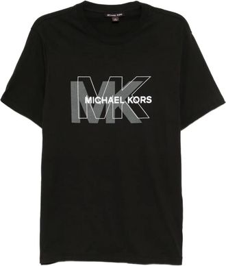 Michael Kors logo-embossed T-shirt - Schwarz