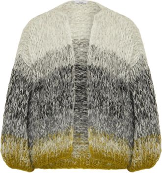 Maiami Femme, Pulls, Multicolore, Taille: 38 FR Cardigan Alpaga Bomber Doux Moelleux