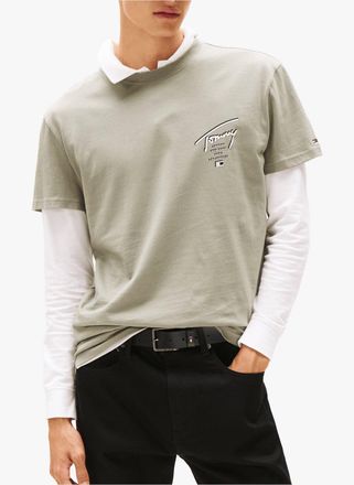 Tommy Hilfiger T-shirt en jersey &agrave; logo signature au dos