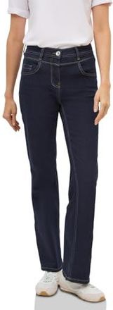 Cecil 3716836 Jean Bootcut, Délavage rainuré, 33W / 30L Femmes
