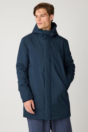 Knowledge Cotton Apparel Herren vegan Parka Softshell Total Eclipse Blau