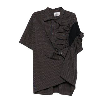 Vivienne Westwood Dunkelblaues Business-Hemd mit Orb-Logo - - Blouses & Shirts - Damen - Blau - XS