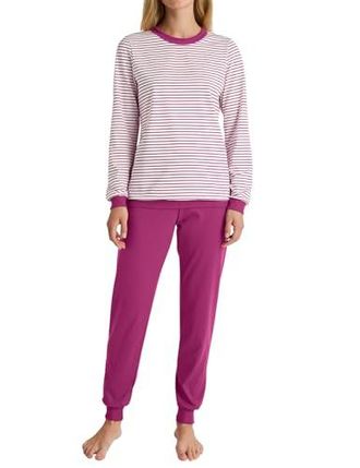 CALIDA Marine Dreams Pyjama &agrave; Poignets Orchid Flower