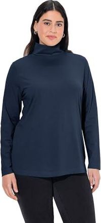 Ulla Popken Femme Basic-shirtrolli T-Shirt, Bleu Noir, 60-62 EU