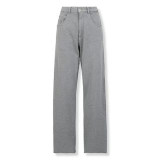 Maison Margiela Femme, Jeans, Gris, Taille: 36 FR Cotton Pantalons