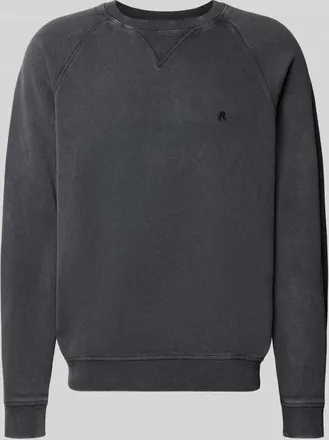 Replay Regular Fit Sweatshirt aus reiner Baumwolle Modell Plush