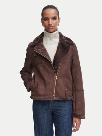 Rinascimento Rinascimento Kunstfellmantel CFC0127147003 Dunkelbraun Regular Fit