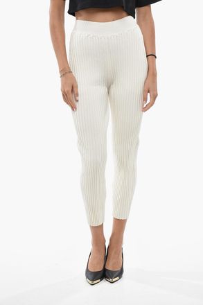 Stella McCartney Gerippte Stretch-Strickhose Stella McCartney