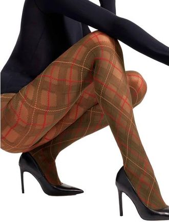 Dor&eacute; Dor&eacute; Collants transparents &agrave; motifs en laine m&eacute;lang&eacute;e