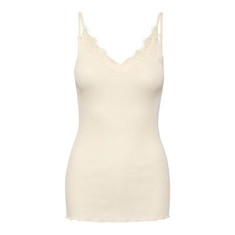 Saint Tropez Spitzen Tr&auml;ger Top Ice - - Tops - Damen - Beige - M
