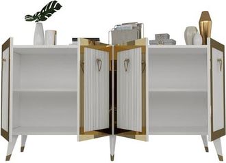 Hanah Home Bare - White, Gold