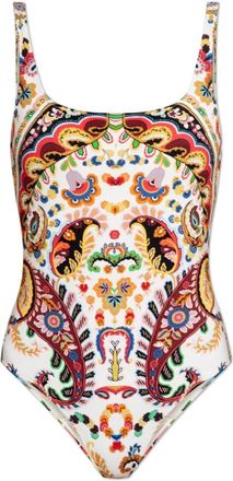 Etro Femme, Maillots de bain, Multicolore, Taille: 36 FR Maillot de bain une pi&egrave;ce avec dos nu