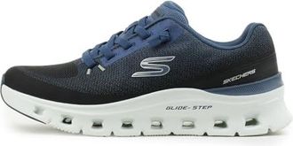 Skechers Homme Glide-Step Pro WAVERRA Chaussures de Sport Slip ins, Noir Bleu, 42.5 EU