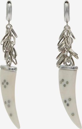 Isabel Marant Boucles DOreilles Ellen - Femme - Écru-argenté - Isabel Marant