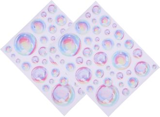 Pretyzoom Farbenfrohes Blasen-wandtattoo Meerjungfrauen-sticker Badezimmer Wohnzimmer Deko Abziehbares Einfach Anzubringen Entfernen Diy Wanddekor F&uuml;r Ozean-the