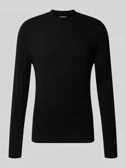 Antony Morato Slim Fit Strickpullover aus Viskose-Mix mit Stehkragen