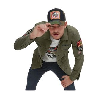 Von Dutch VON Dutch, Homme, Vestes, Vert, Taille: L Veste L&eacute;g&egrave;re