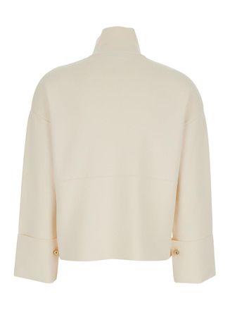 Max Mara Womens Sweatshirt Formato White Viscose Sweatshirts Sweater