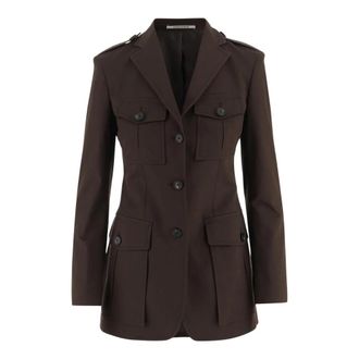 Tagliatore Stretch Baumwolljacke - - Jackets - Damen - Braun - M