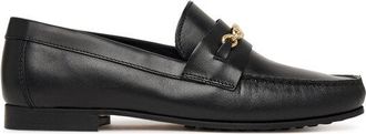 Tommy Hilfiger Slipper Th Chain Leather Loafer FW0FW08956 Schwarz
