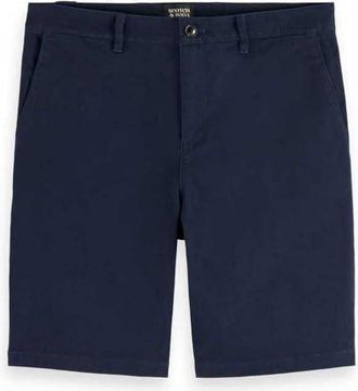 Scotch & Soda Core-Stuart-Cotton-Blend Twill Short, Night, 32W Hommes
