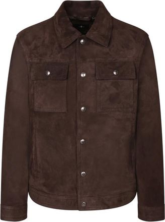 7 For All Mankind Homme, Vestes, Brun, Taille: L Veste Trucker Moderne