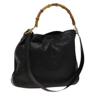 Gucci Pre-owned Cuir sacs-gucci - Femme - Pre-owned - Noir - Taille: ONE Size