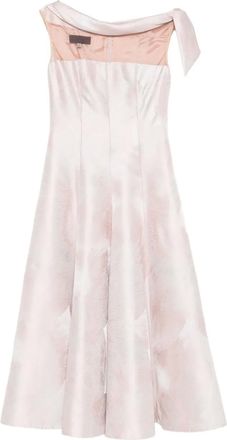 Talbot Runhof robe à épaule dénudées - Tons neutres