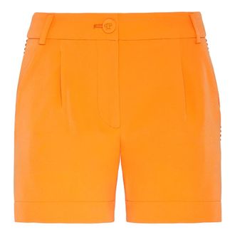 Philipp Plein Femme, Shorts, Orange, Taille: 42 FR Cady Pleated Hot Pants