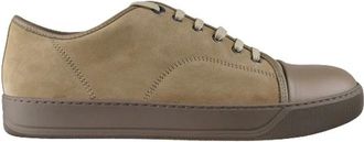 Lanvin Homme, Chaussures, Beige, Taille: 46 EU Dbb1 Baskets en daim et cuir
