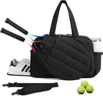 Generic Tennis Sporttasche f&uuml;r Damen, Tennistasche f&uuml;r 2 Schl&auml;ger, Tennisschl&auml;ger Schultertasche Mit Schuhfach, wasserdichte Sporttasche Organizer F&uuml;r Reisen 