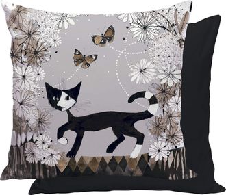 Rosina Wachtmeister Kuschelkissenbezug Mario Mako-Satin grau Größe 40x40 cm