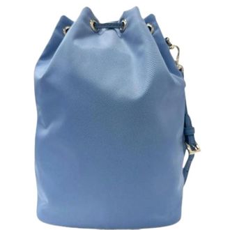 Prada Pre-owned Re-Nylon Drawstring Bag - - Pre-owned - Damen - Blau - ONE SIZE