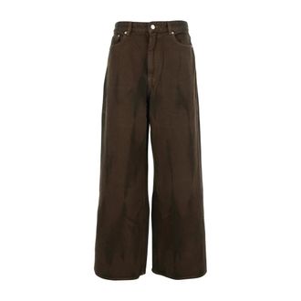 Ganni Braune Baggy Denim Jeans - - Jeans - Damen - Braun - W28