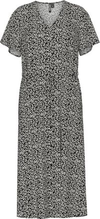 Pieces Pcnya Ss V-Neck Midi Dress WVN Bc