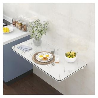 Generic Bureau mural pliable pour ordinateur portable - Table à feuilles rabattables peu encombrantes - Table polyvalente pour la maison, le bureau, le bureau