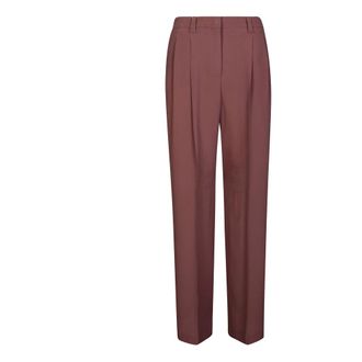 Incotex Femme, Pantalons, Rose, Taille: 36 FR Elodie Pinces Largo Crepe Chino