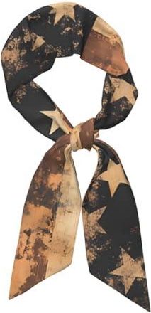 Generic &Eacute;charpe camouflage drapeau am&eacute;ricain pour femme &eacute;charpe tour de cou pour sac &agrave; main drapeau am&eacute;ricain bandeau en soie pour le sport, le yoga