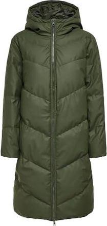 Jacqueline de Yong Jacqueline de Yong Manteau matelass&eacute; imperm&eacute;able pour Femme, Marron, M