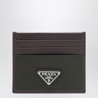 Prada Speedrock card holder in Re-Nylon camouflage and leather