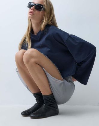 Asos Arden bottines en cuir souple noires