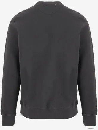 Golden Goose Mens Cotton Sweatshirt Dark Grey Knitwear Sweater