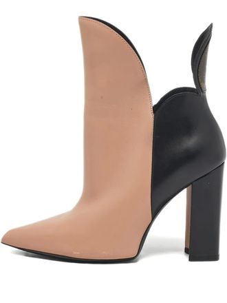 Louis Vuitton bottines Gamble Diva &agrave; talon &eacute;pais - Tons neutres