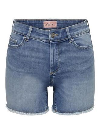 Only Onlblush Mid SK DNM Shorts Noos, Bleu Jeans Clair, M Femme