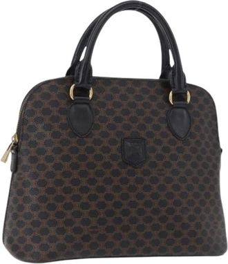 Celine Sac &agrave; main vintage Macadam PVC Pre-owned - Femme - Pre-owned - Brun - Taille: ONE Size
