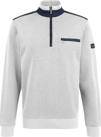 Bugatti Herren Sweatshirt Troyer Brusttasche Baumwolle