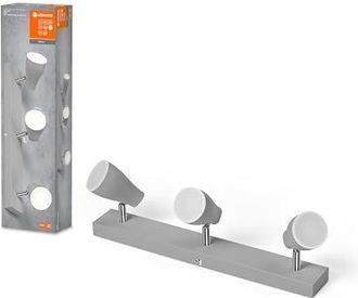 Ledvance LED SPOT PEAR Deckenanbau-Spot 430mm, grau, 12,9W, 630lm, bietet gerichtetes Licht mit warmweißer Lichtfarbe, mit flexiblem GU10-Strahler, GU10-Lampe 