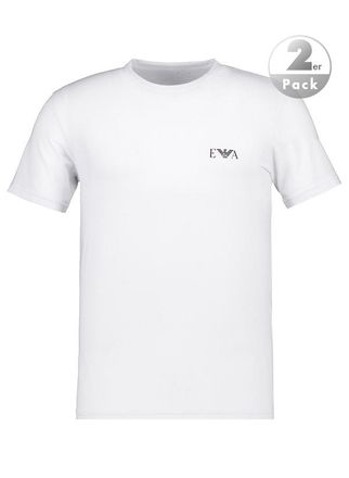 Emporio Armani Herren Unterw&auml;sche wei&szlig; Baumwolle & Mix unifarben