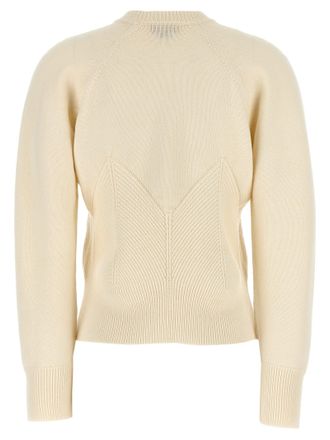 Alexander McQueen Womens White Wool Cardigan Clothing