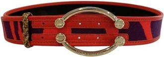 Borbonese Femme, Accessoires, Multicolore, Taille: ONE Size Ceinture &eacute;l&eacute;gante en cuir avec boucle classique